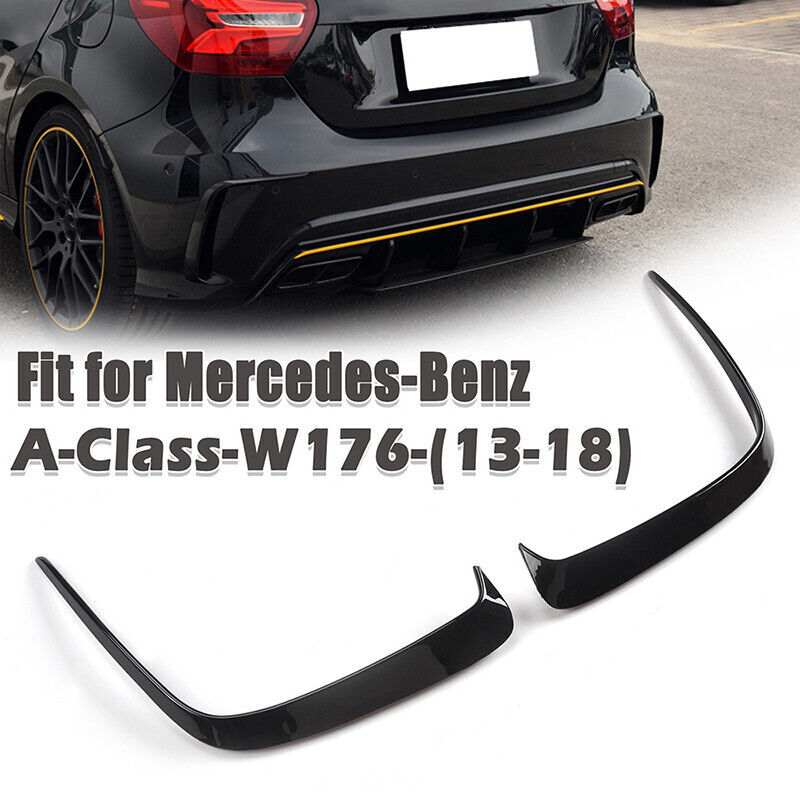 Add-on splitter on rear vent for mercedes W176 AMG bumper; available in ...